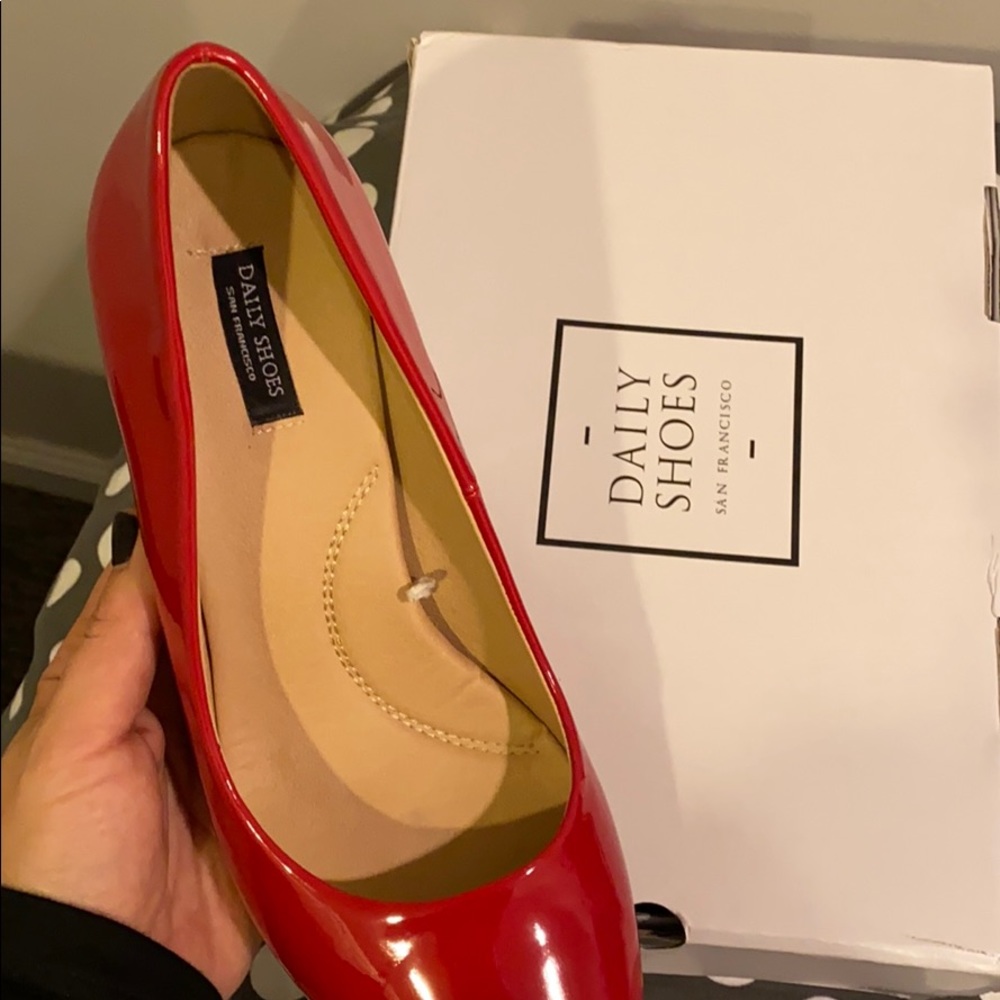 Red Patent Pumps - Gem